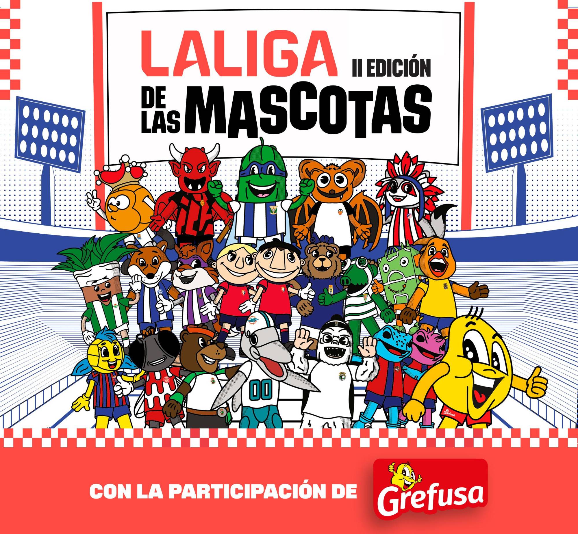 Grefusa lleva las pipas (y a Grefusito) a LaLiga de las Mascotas