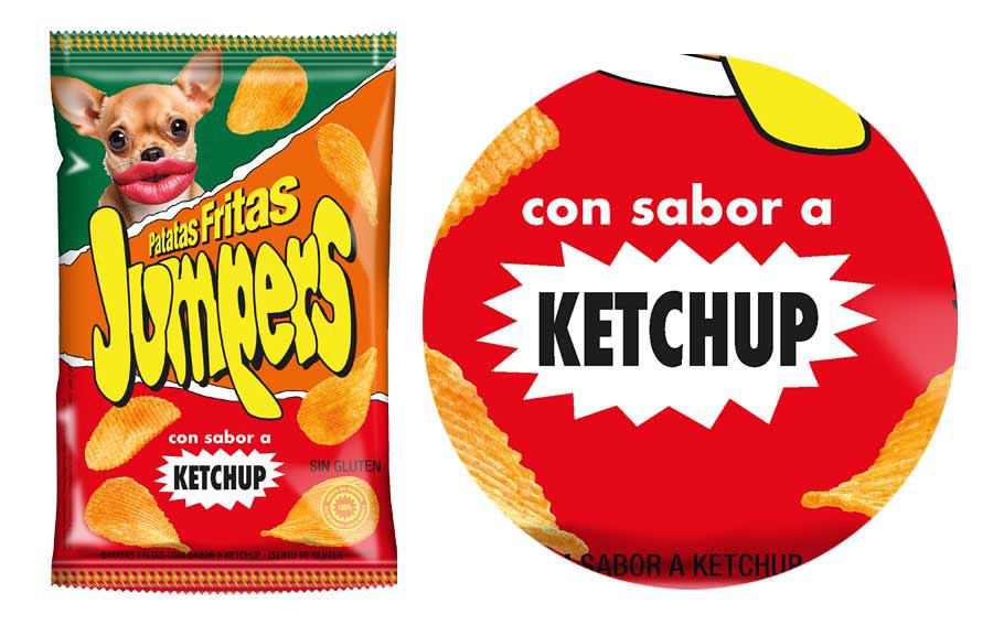 Patatas Jumpers sabor a Kétchup, de Grupo Apex